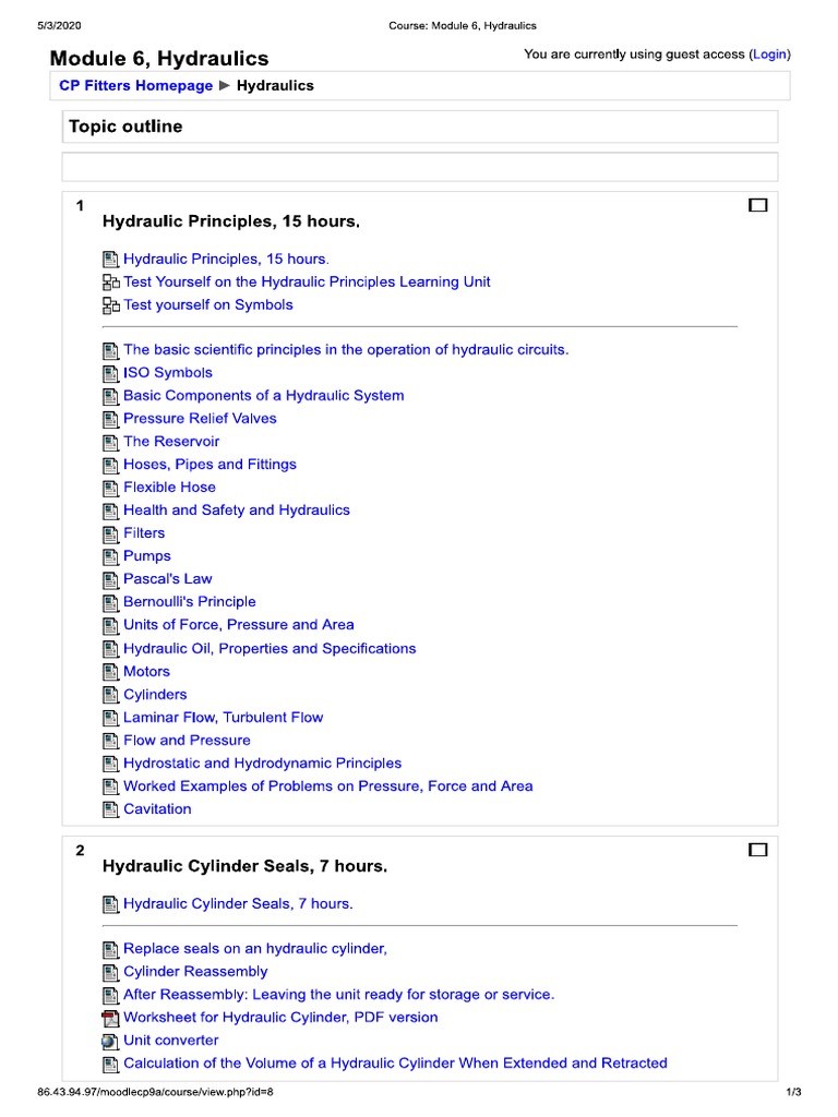 Module 6, Hydraulics | PDF