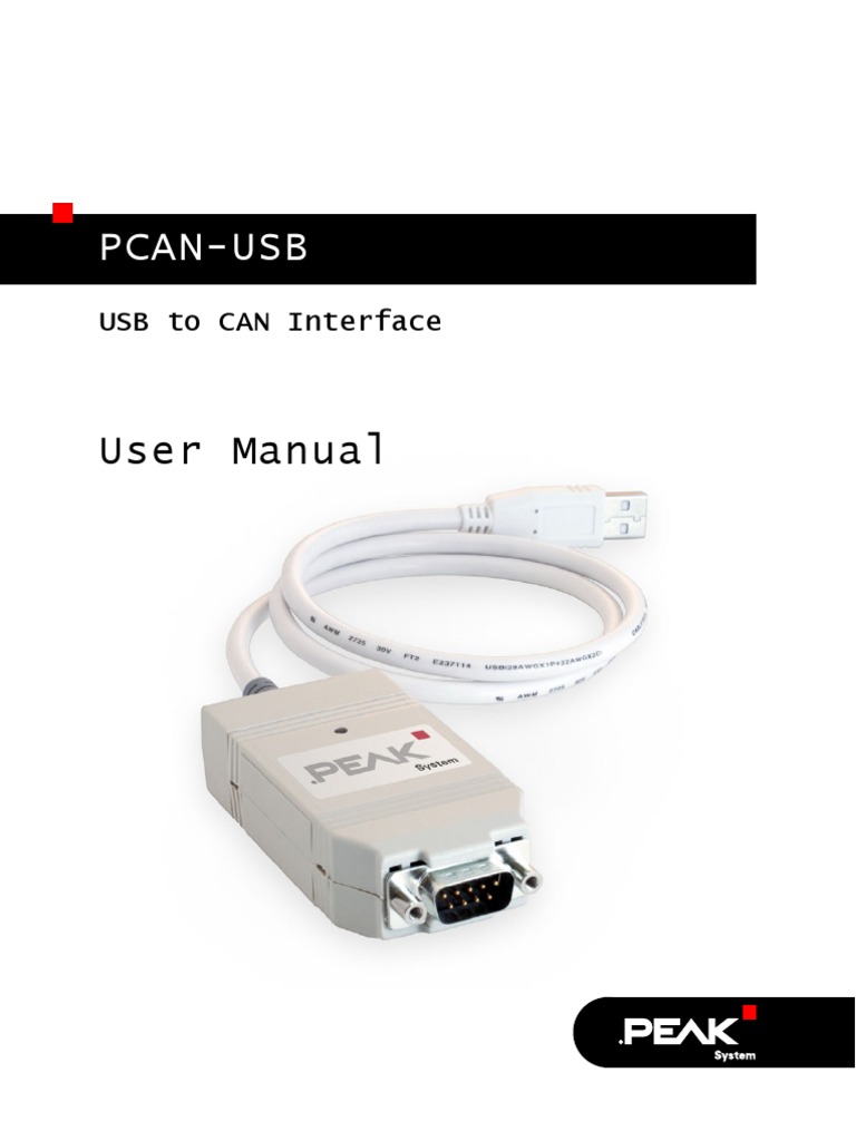 PCAN-USB UserMan Eng | PDF | Usb | Electrical Connector