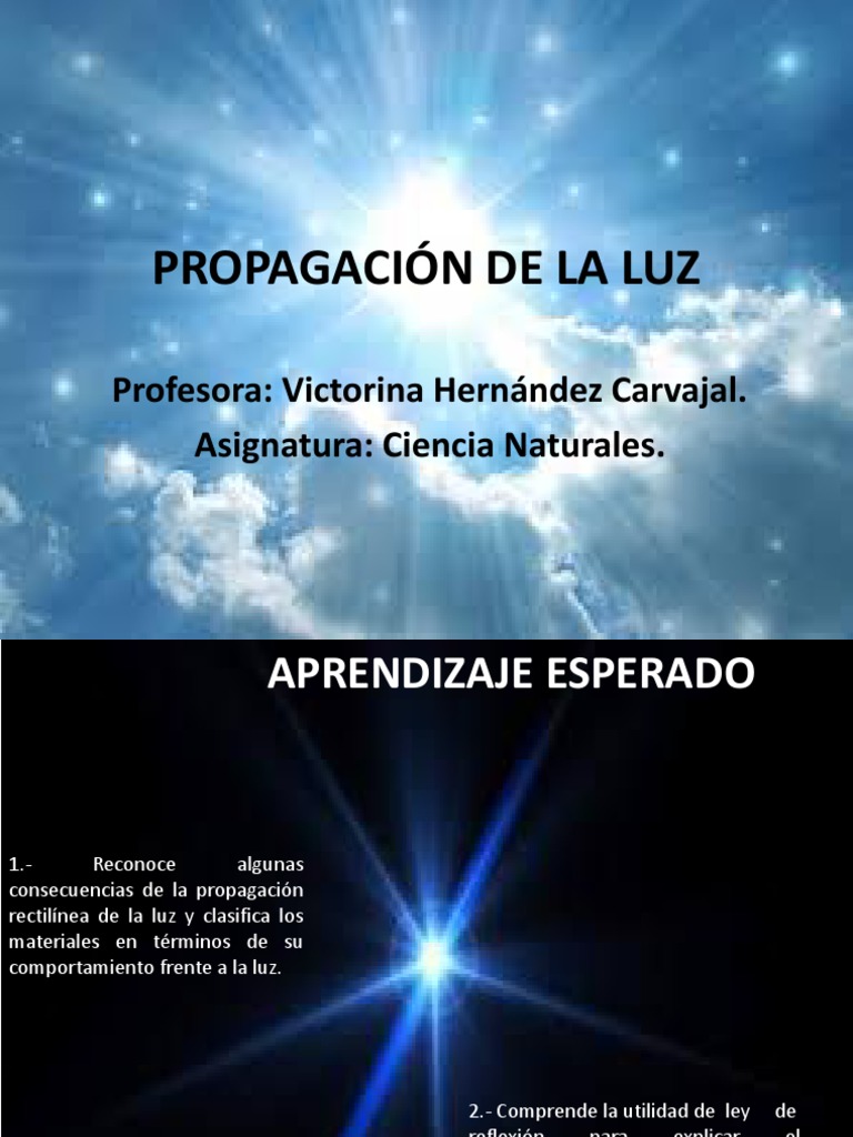 Propagación de La Luz | PDF | Reflexión (Física) | Ligero