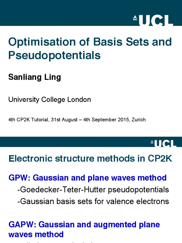 PREPARATION OF BASIS SET USING aTOM | PDF | Molecular Orbital ...