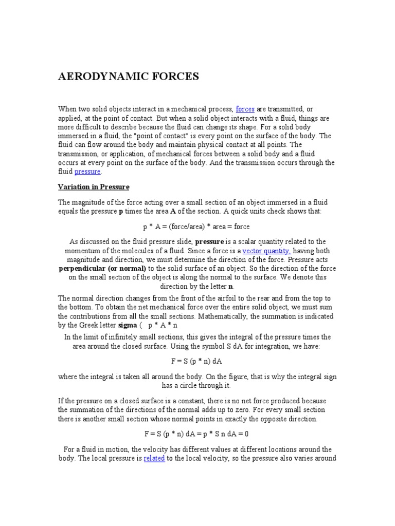AERODYNAMICS | PDF | Boundary Layer | Fluid Dynamics