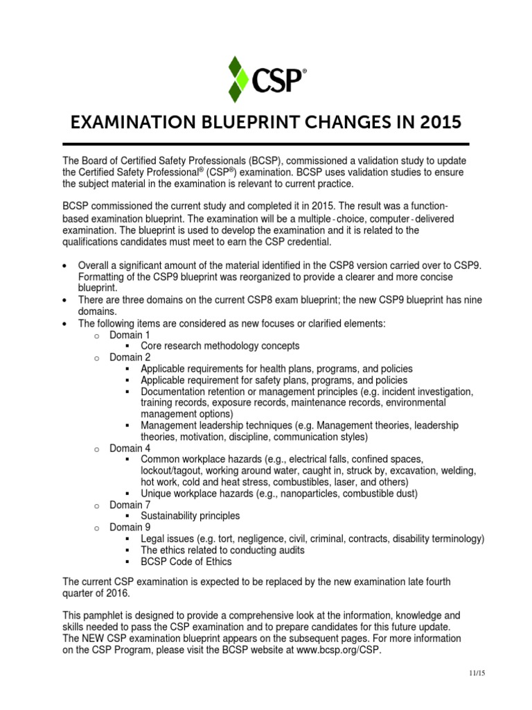 CSP9 Blueprint PDF | PDF | Risk Management | Risk