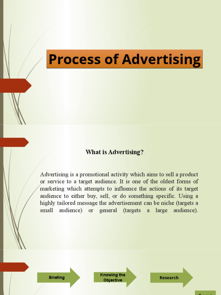 Process of Advertising Process of Advertising | PDF | Target Audience ...