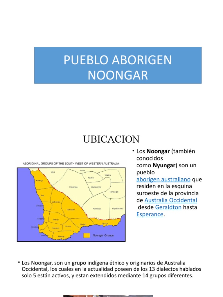 Cultura y Desafíos del Pueblo Noongar | PDF | Australianos indígenas ...
