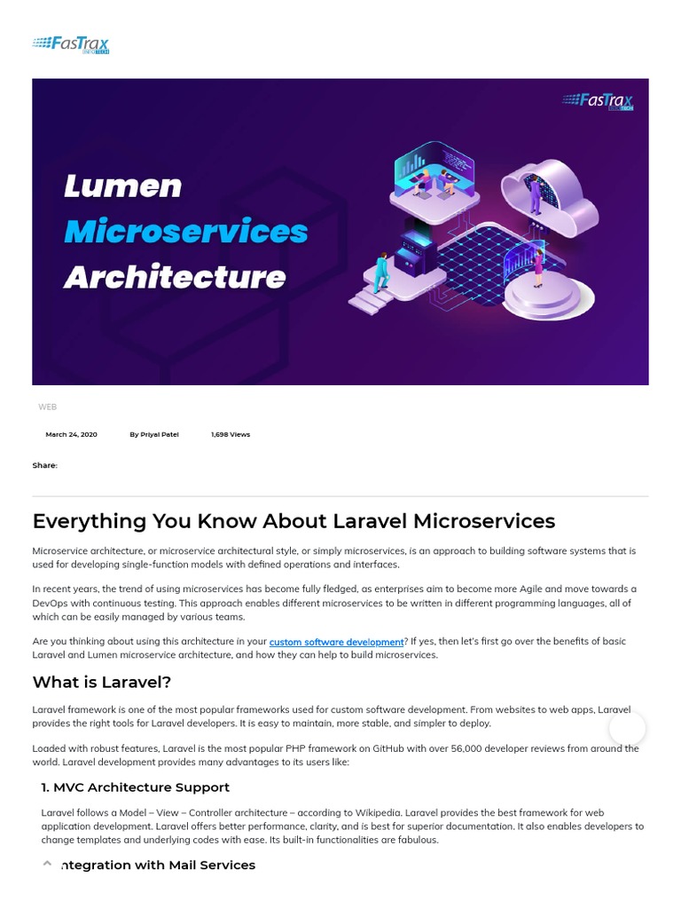 Everything You Know About Laravel Microservices - FasTrax Infotech ...