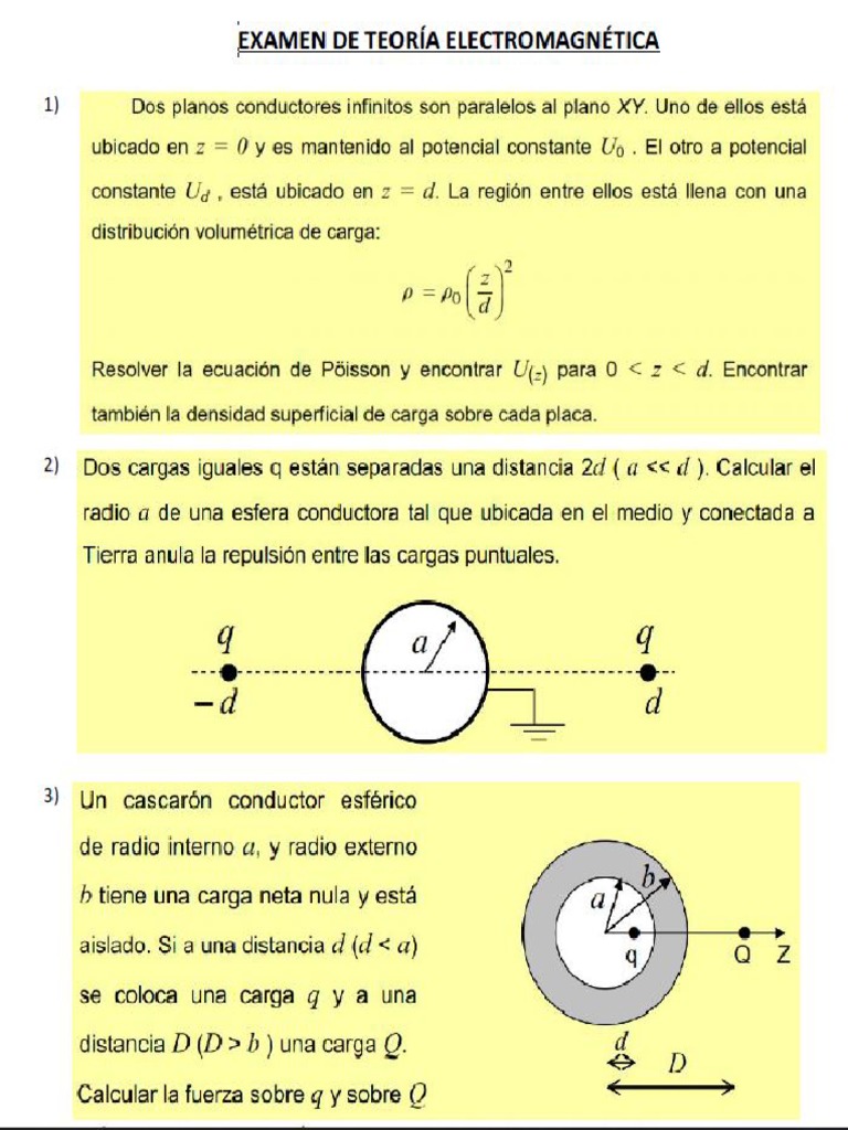 Parcial Teoria Electromagnetica | PDF