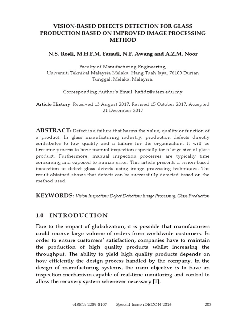 3935-11055-1-PB Vision-Based Defects Detection For Glass Production Based On Improved Image ...