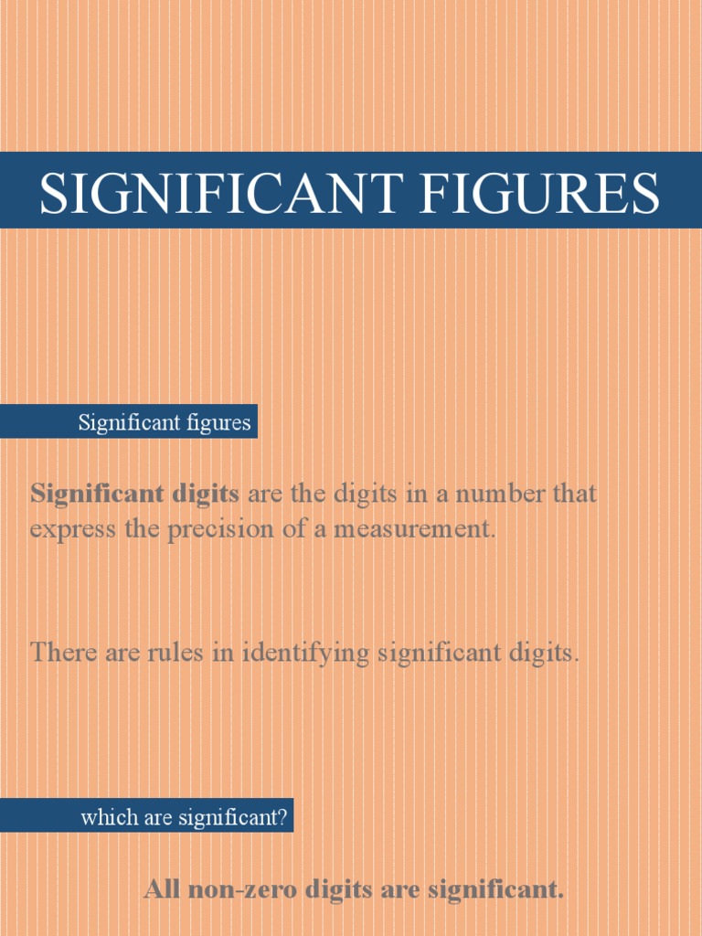 Understanding Significant Figures and Notation | PDF | Significant ...