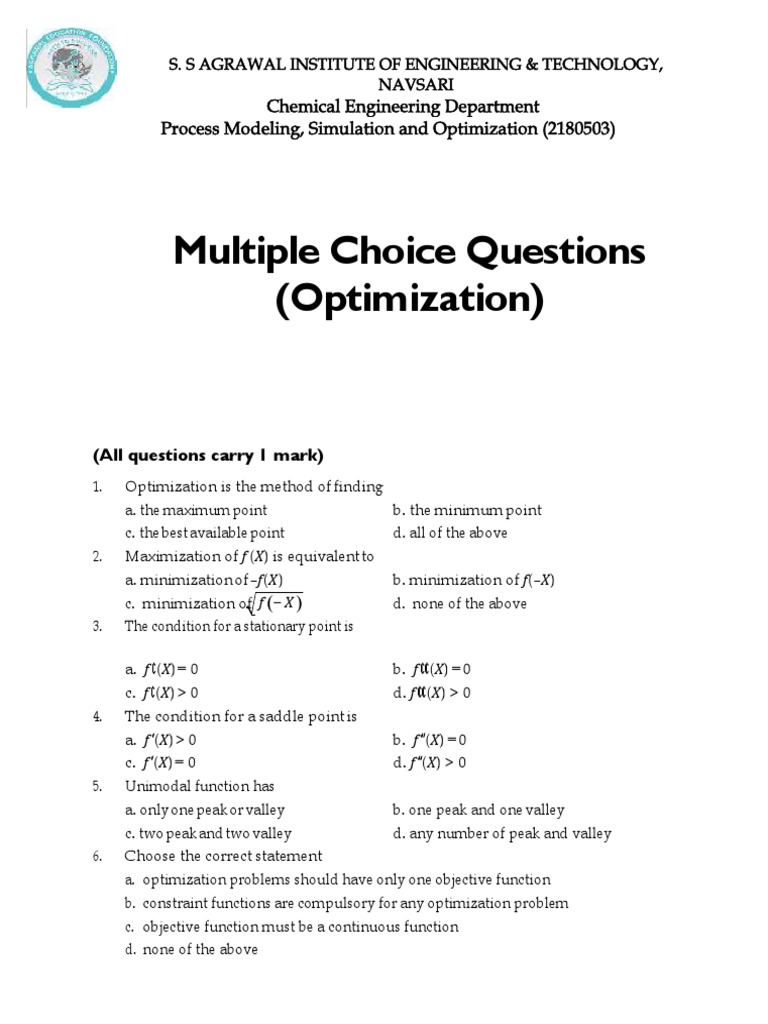 Multiple-Choice-Questions For PMSO PDF | PDF | Mathematical ...