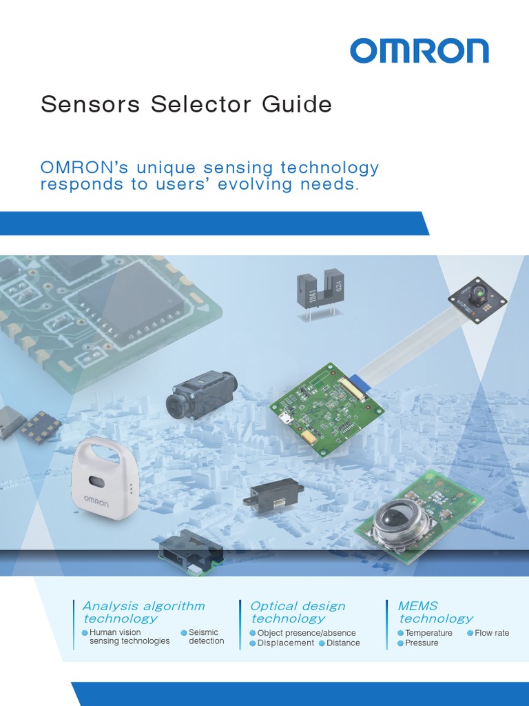 Sensors Selector Guide: OMRON's Unique Sensing Technology Responds To ...