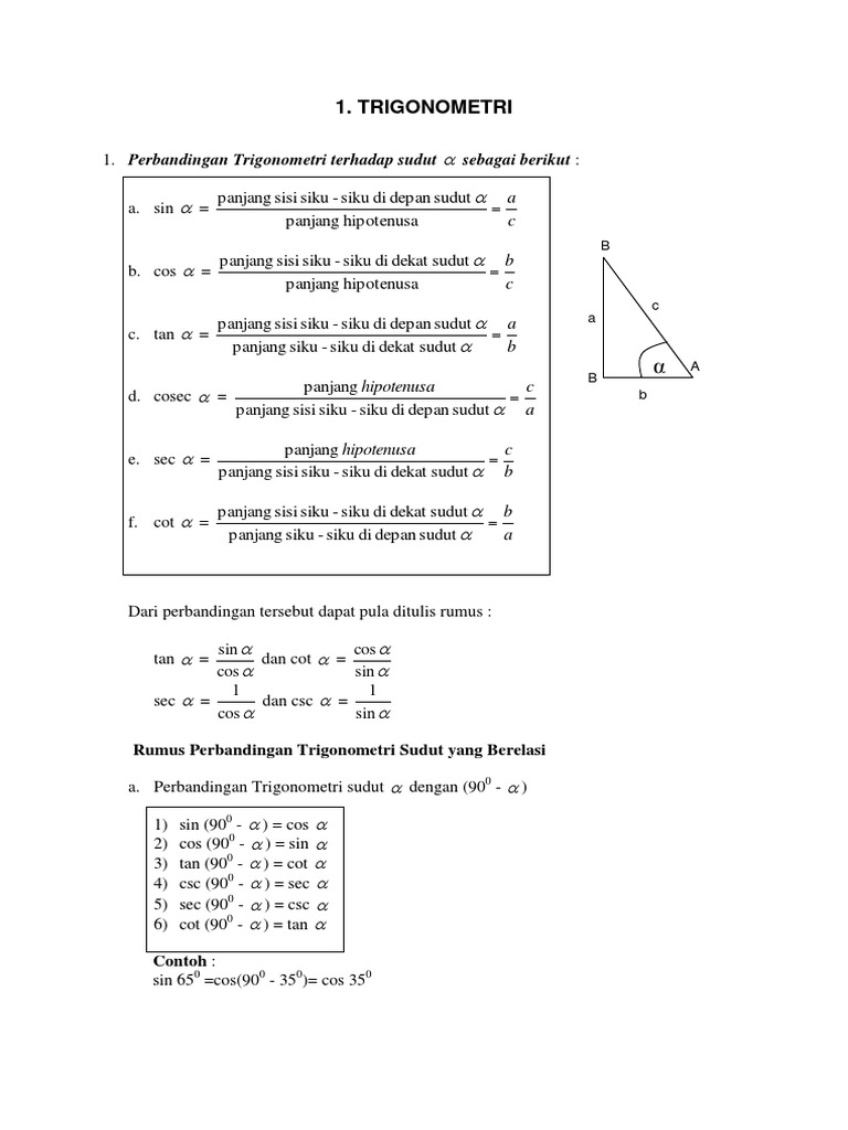 Materi Trigonometri | PDF