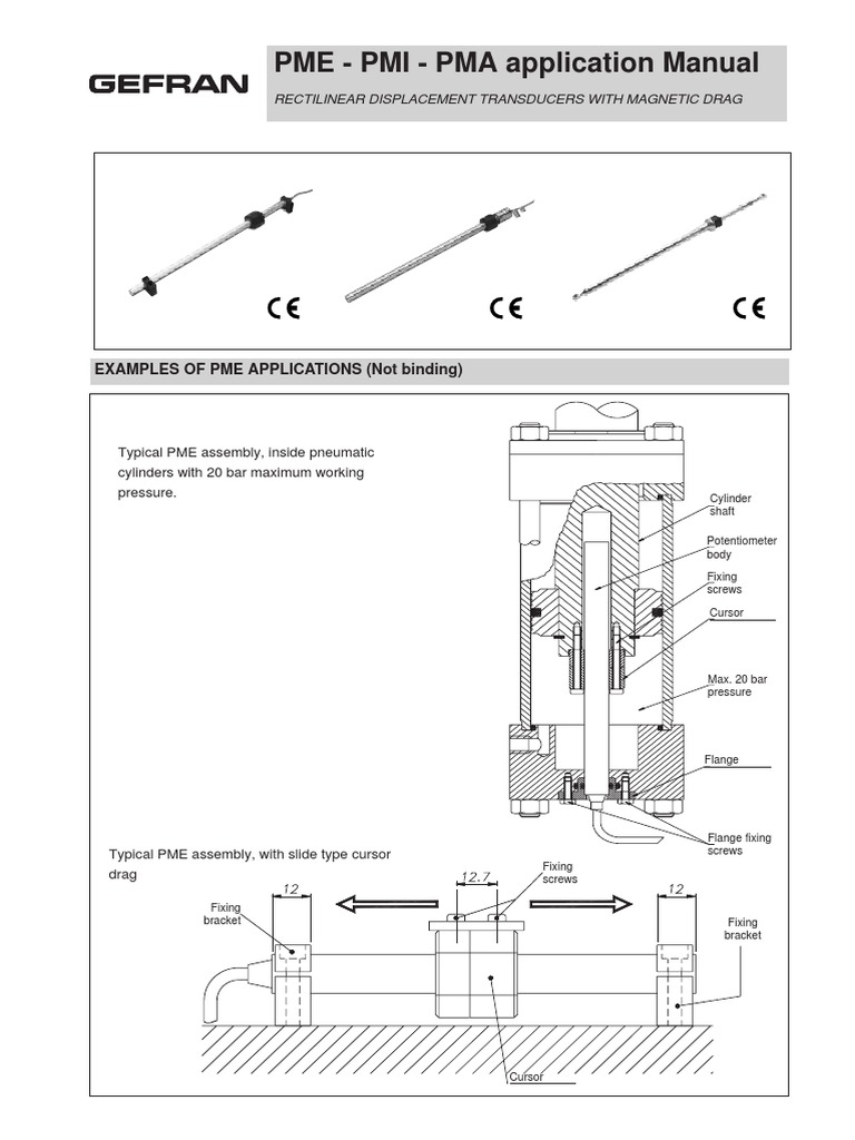 PME - PMI - PMA Application Manual: Examples of Pme Applications (Not ...