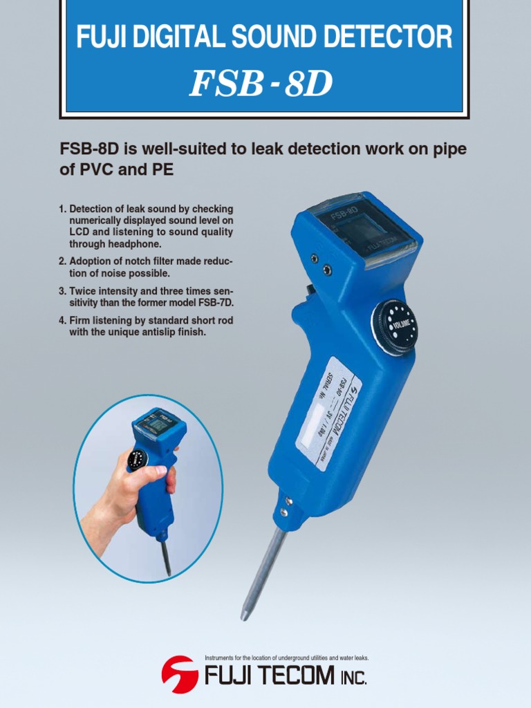 Fuji Digital Sound Detector: FSB 8D | PDF | Headphones | Detector (Radio)