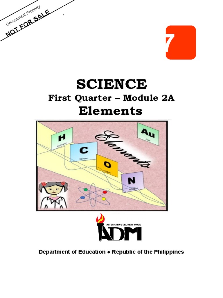 Sci7 Q1 Mod2A Elements v2 | PDF | Chemical Elements | Chemical Substances