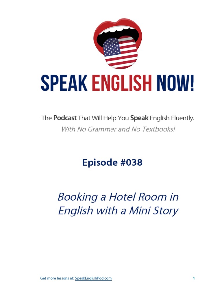 038 Booking A Hotel Room in English | PDF