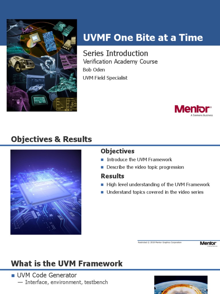 UVMF One Bite at A Time: Series Introduction | PDF