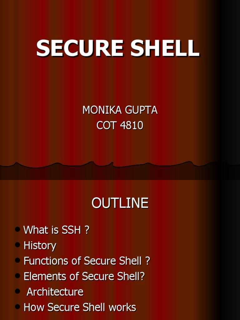 1secure Shell | PDF | Secure Shell | File Transfer Protocol