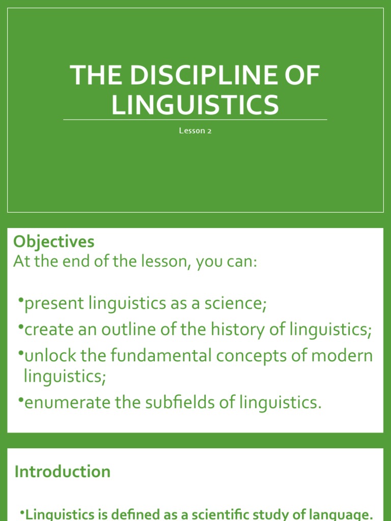The Discipline of Linguistics | PDF | Linguistics | Speech