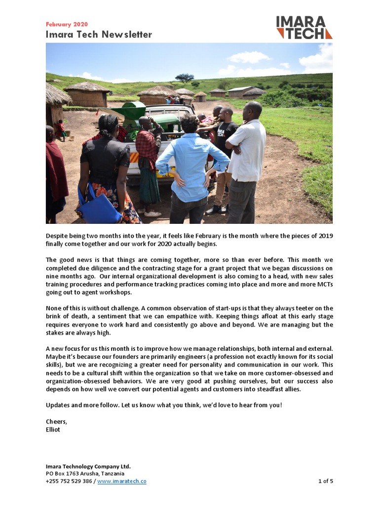 Imara Tech Newsletter February 2020 | PDF | Business