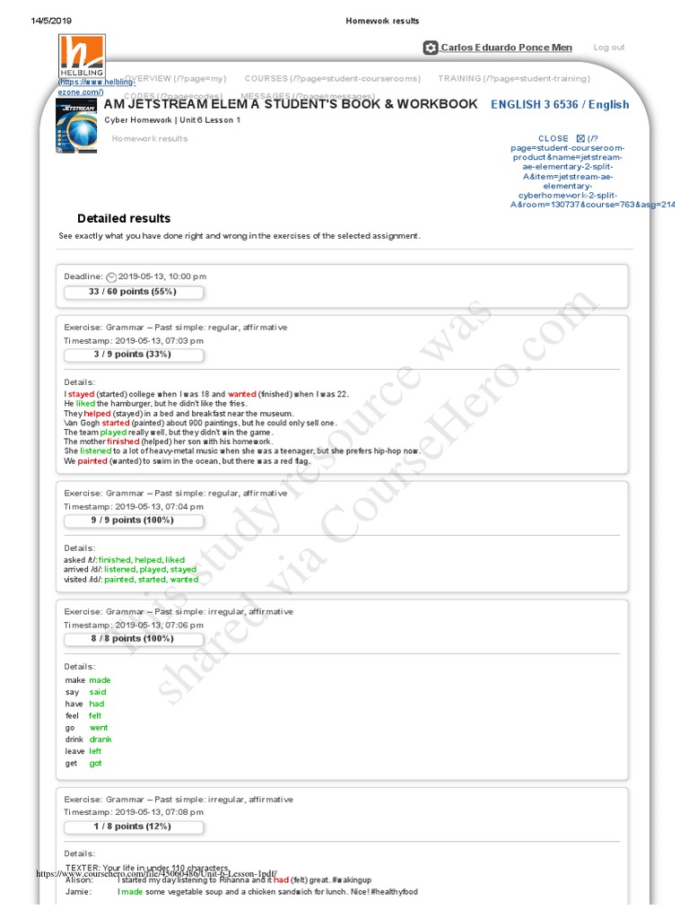 This Study Resource Was: Am Jetstream Elem A Student'S Book & Workbook | PDF