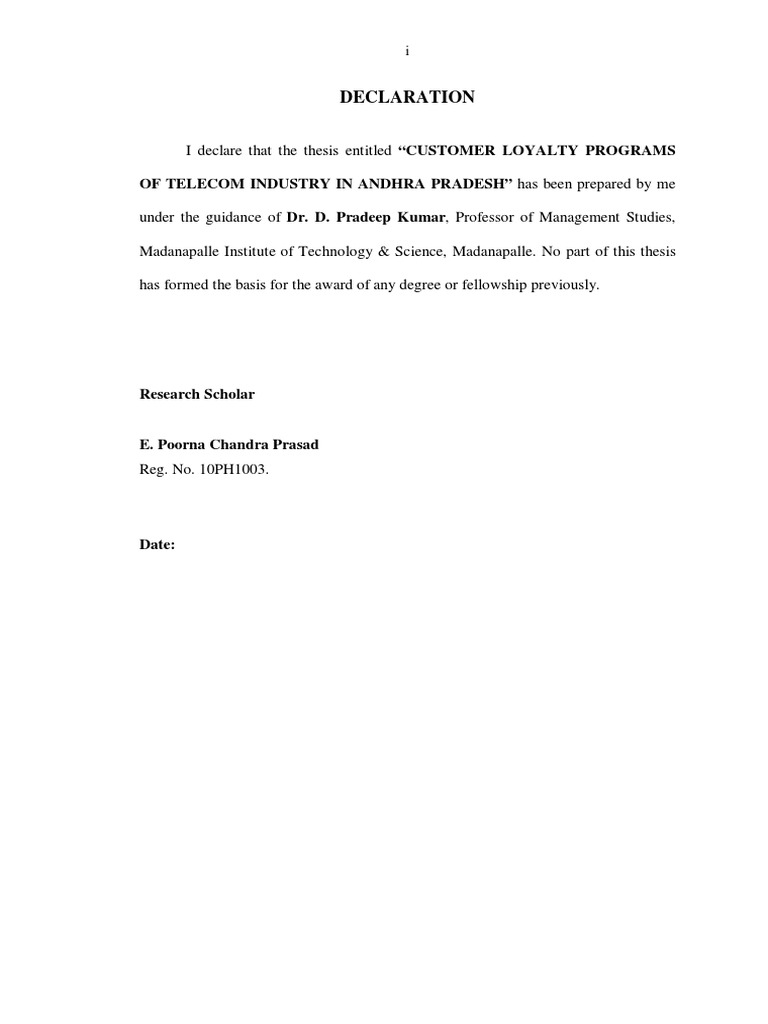 02 - Declaration & Certificate | PDF