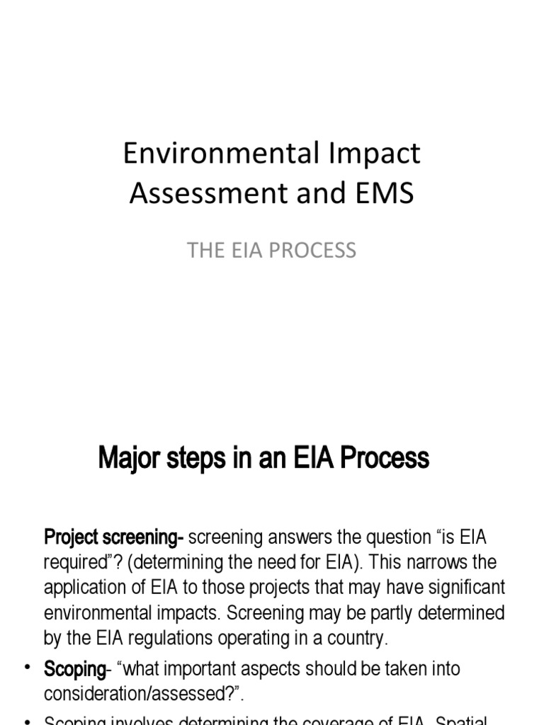 Eia 4 | Download Free PDF | Environmental Impact Assessment | Policy