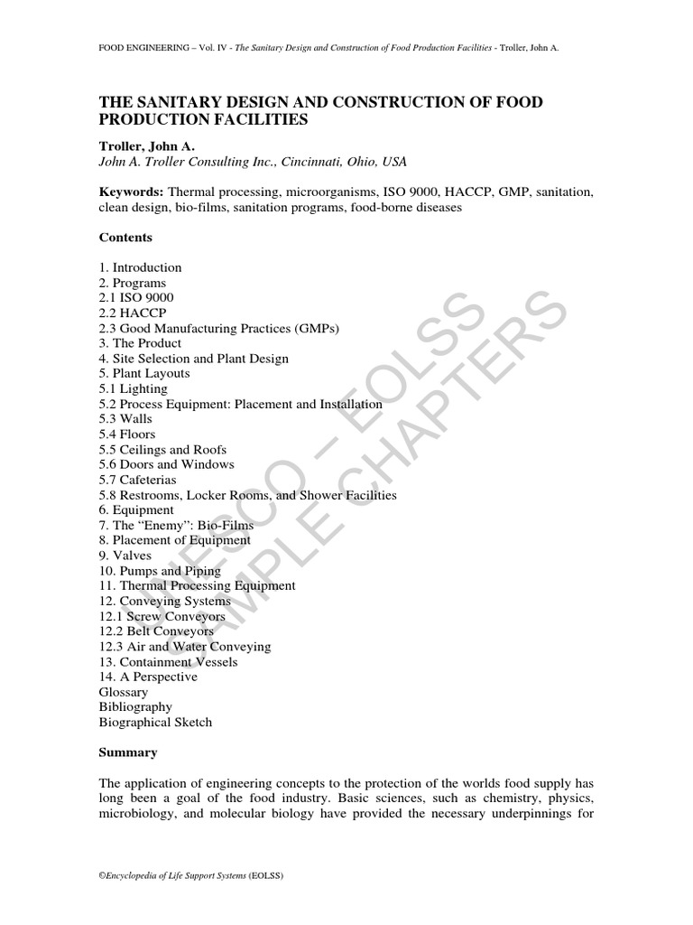 Construction of Food Product | PDF | Hazard Analysis And Critical ...