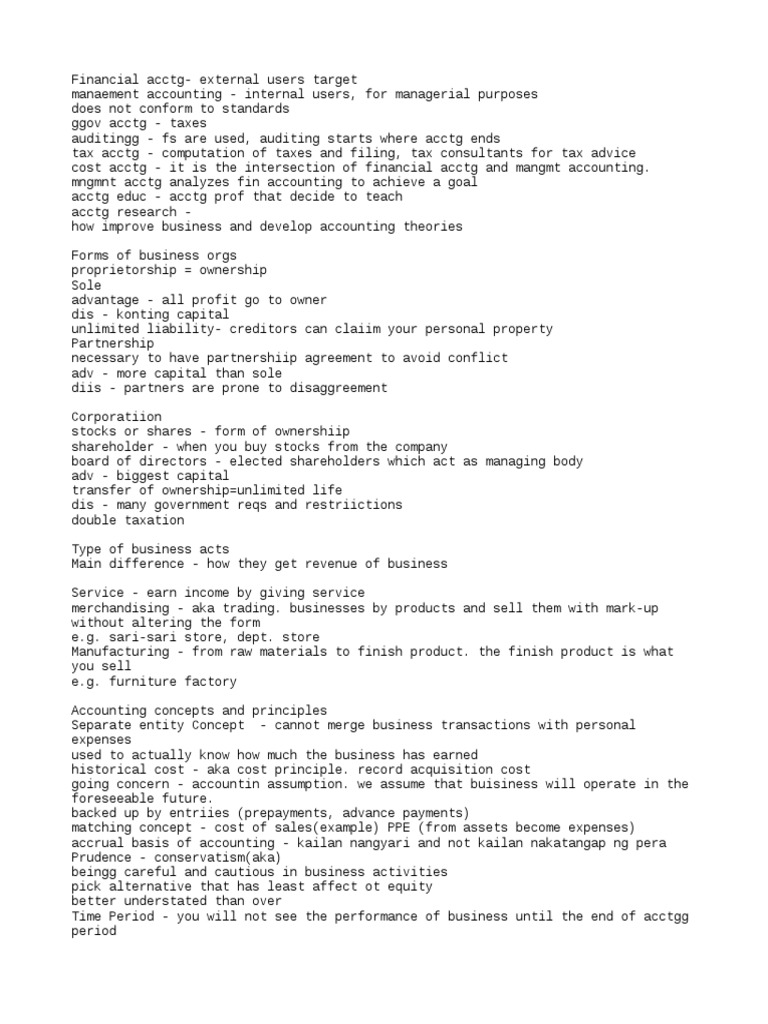 Funacc Tutorial Notes | Download Free PDF | Accounting | Partnership