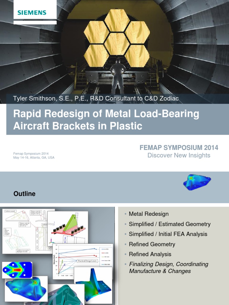 Rapid Redesign of Metal Load-Bearing Aircraft Brackets in Plastic | PDF ...