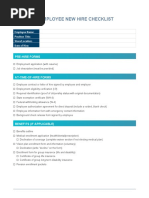 Employee Transfer Checklist Template | PDF