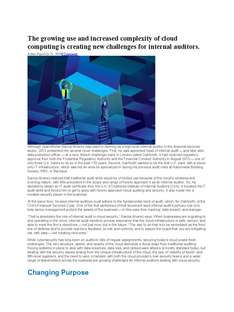 Auditing Cloud Security: New Challenges for Internal Auditors | PDF | Internal Audit | Cloud ...