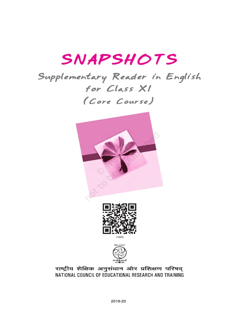 English Snapshots Supplementary Reader Class 11 | PDF