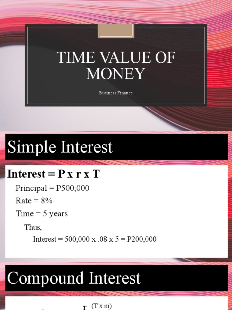 Time Value of Money | PDF | Present Value | Discounting