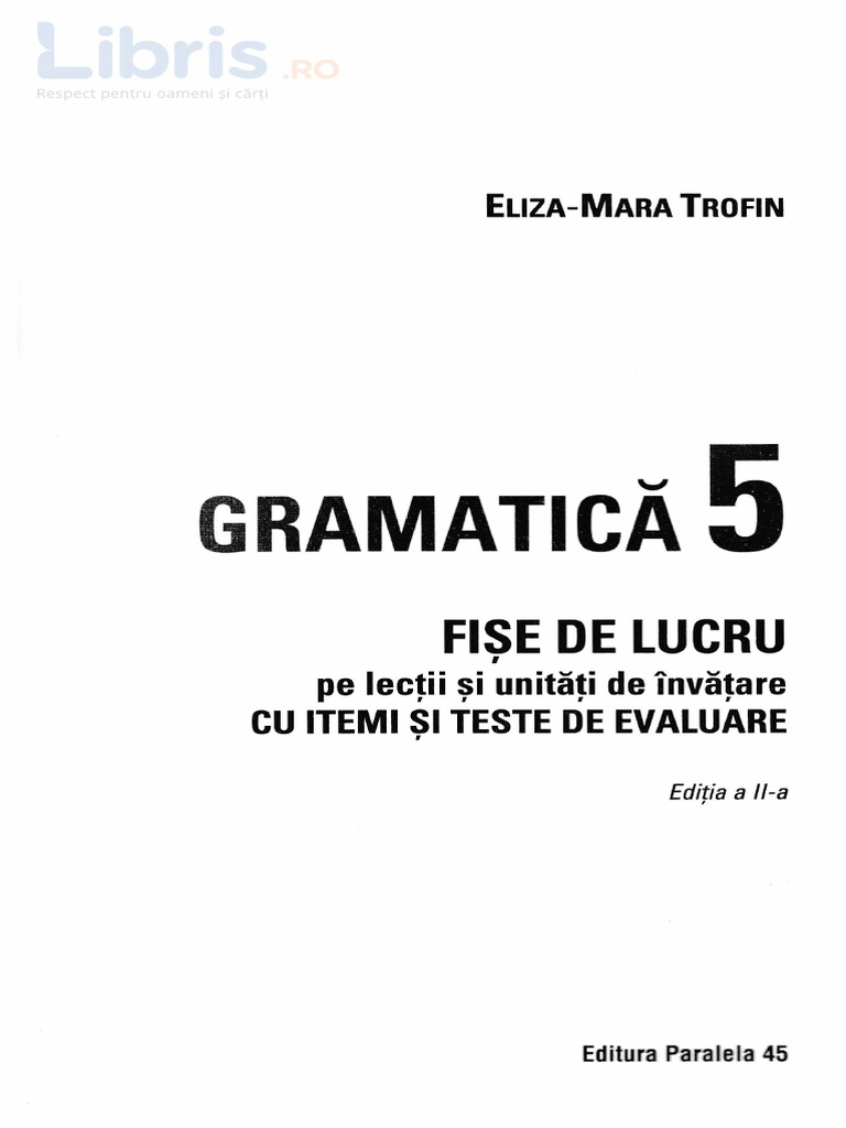 Gramatica pentru clasa a 5-a | PDF | Young Adult