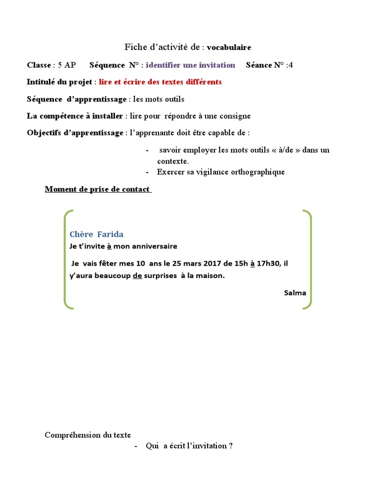 Vocabulaire | PDF | Études des langues étrangères