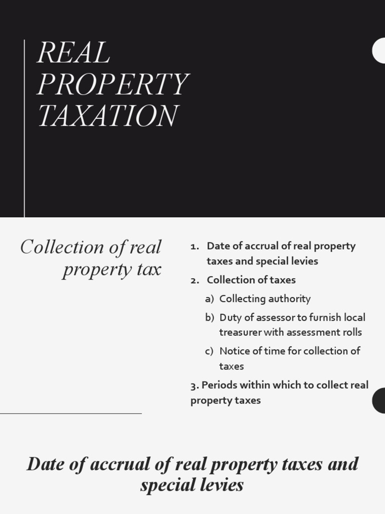 Real Property Taxation | PDF | Property Tax | Accrual