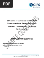 CIPS Level 2 - Certificate in Procurement and Supply Operations Module ...