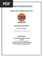 IOCL, Mathura Refinery Training Report | PDF