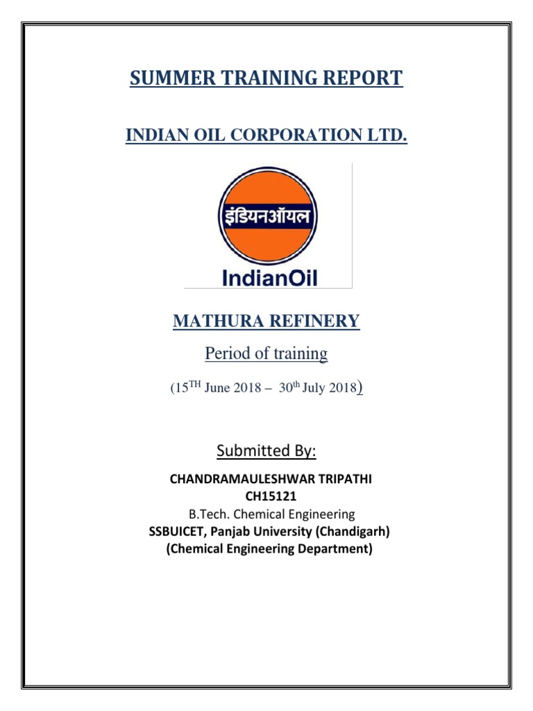 Report Submission | PDF | Oil Refinery | Cracking (Chemistry)