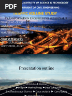 Traffic Volume Count Survey Guide | PDF | Traffic | Road Transport