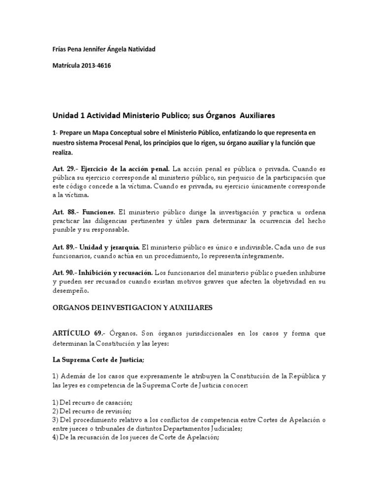 Ministerio Publico PDF | PDF | Queja | Sentencia (ley)