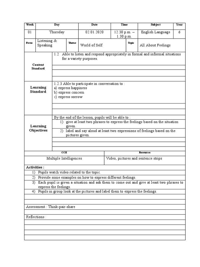 Learning Standard | PDF