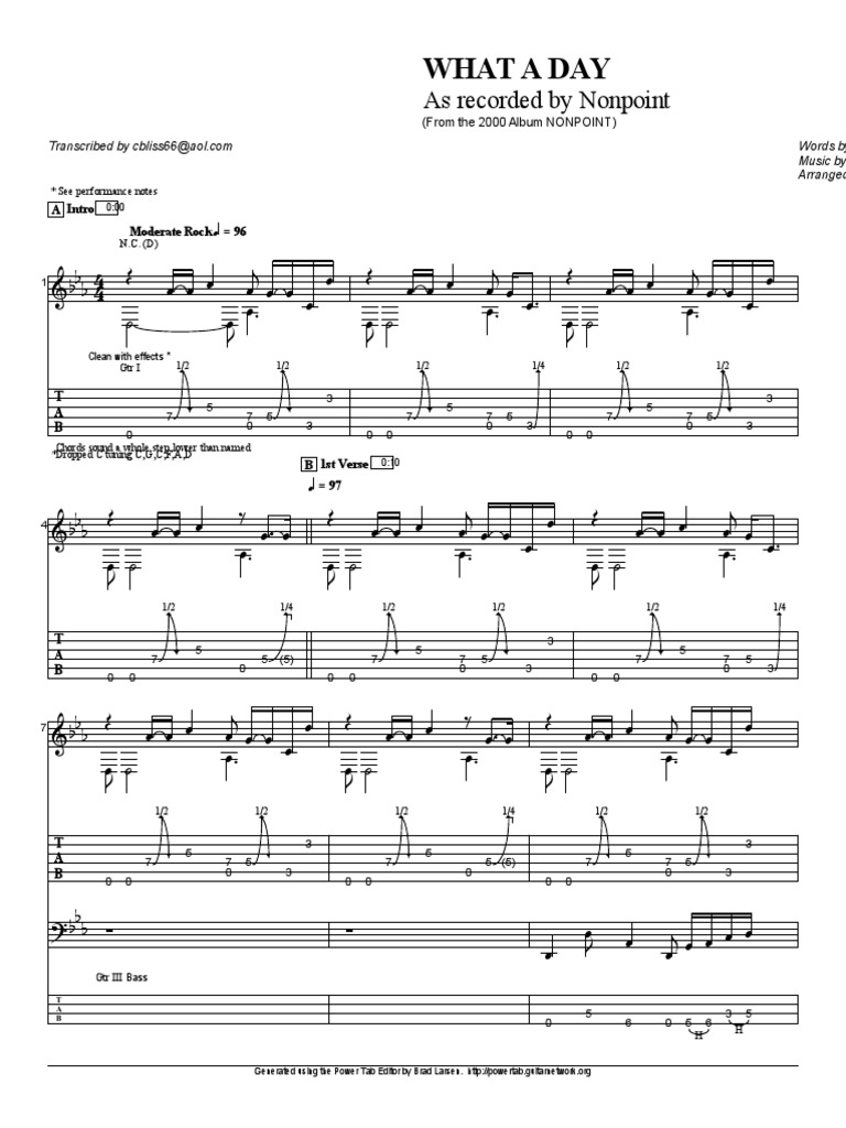 Nonpoint - What A Day | PDF | Elements Of Music | Music Theory