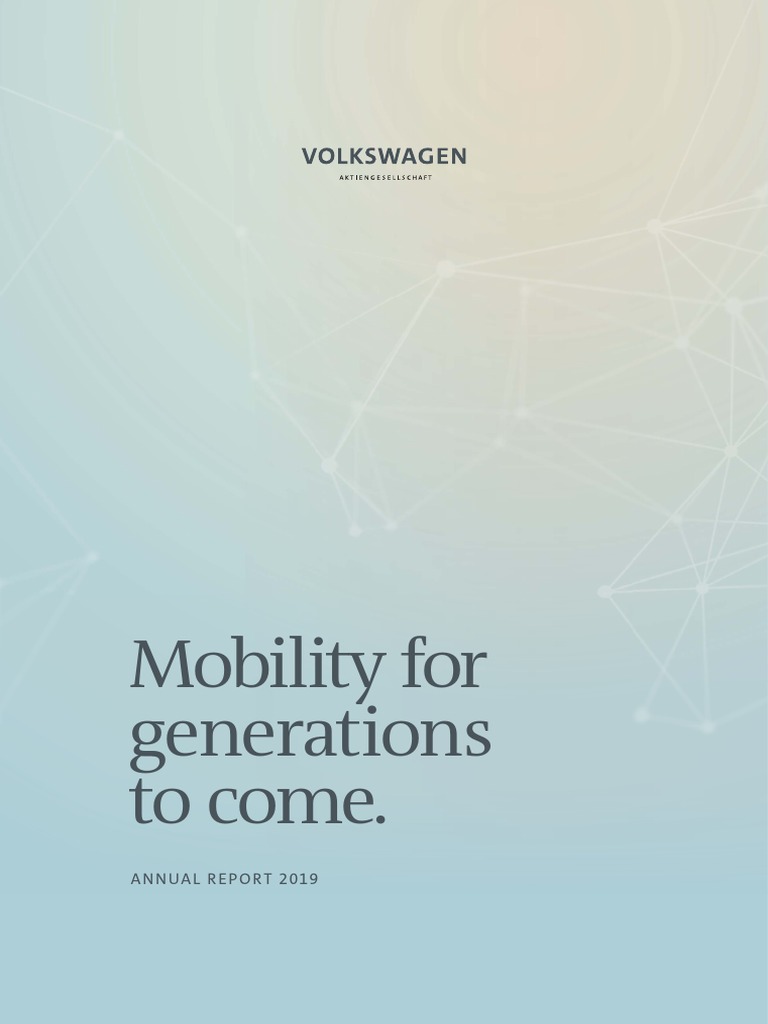 Mobility For Generations To Come.: Annual Report 2019 | PDF ...