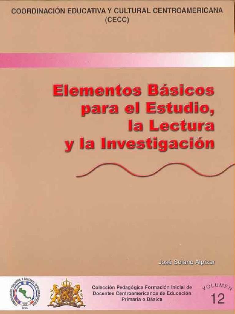 Elementos Basicos para El Estudio La Lectura y La Investigacion PDF ...