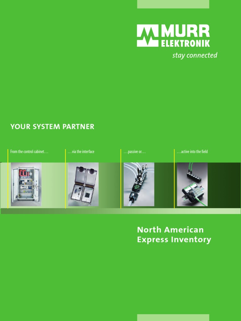 Murr Elektronik Catalog PDF | PDF | Relay | Electrical Connector