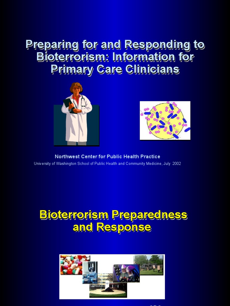 Bioterrorism - Preparedness and Response | PDF | Bioterrorism | Centers ...