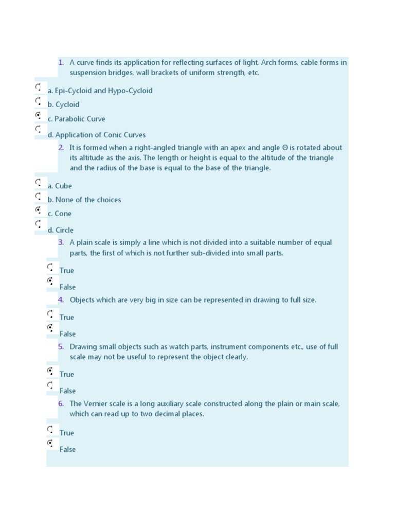 Engineering Graphics Curves and Scales | PDF | Circle | Triangle