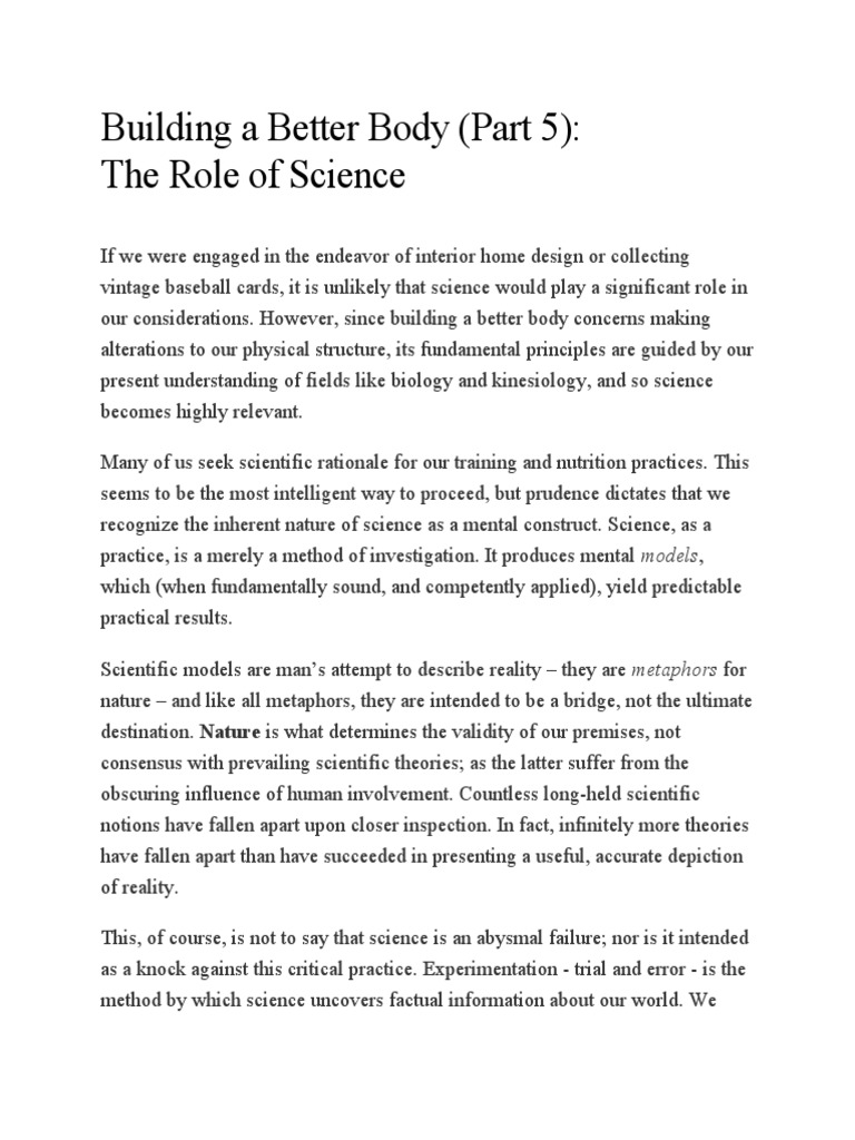 Building A Better Body 05 | PDF | Science & Mathematics