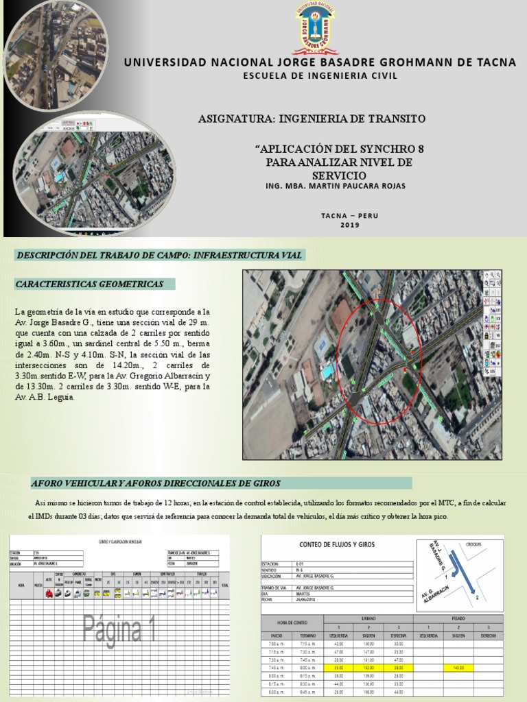 Unidad Iii Aplicacion de Synchro 8 para Evaluar Mivel de Servicio | PDF